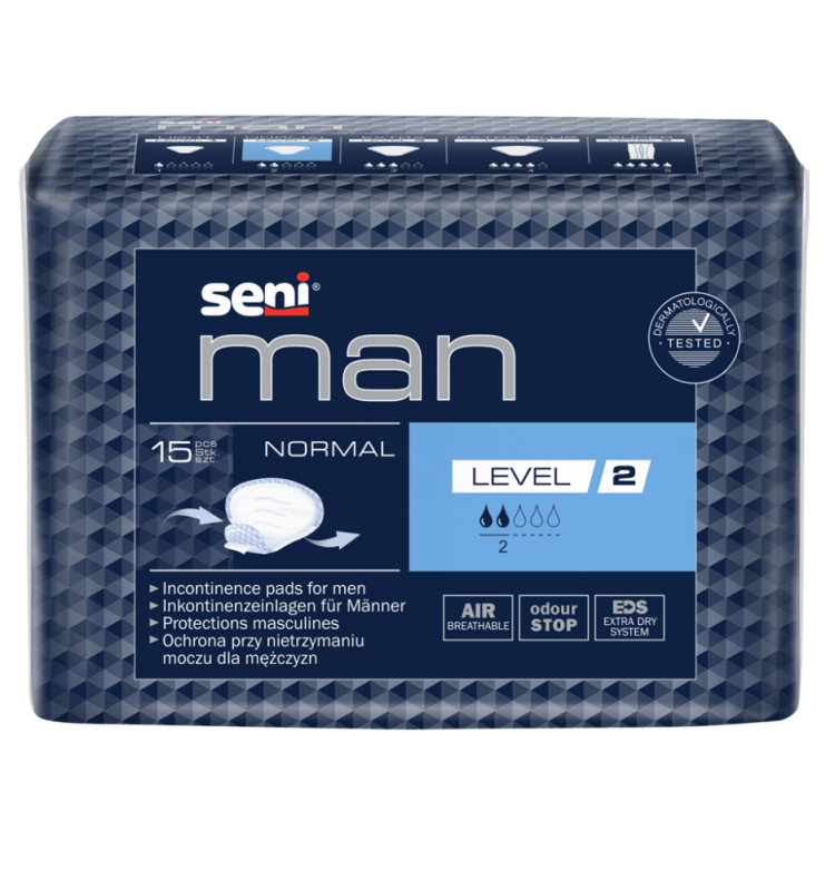 Seni Man Extra Plus Level 4 - incontinence pads for men - Seni